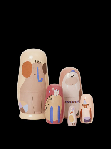 Ferm Living Critter Nesting Dolls - multi | One Small Step