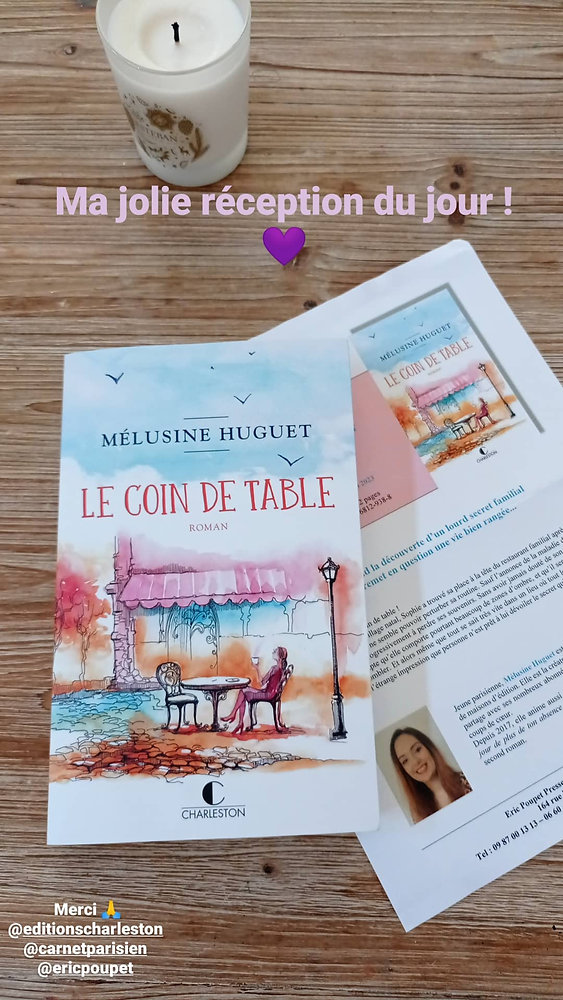 "Le coin de table", Mélusine Huguet , éditions charleston
