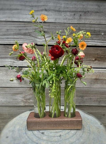 Three Vase Bloom Board | Rendition Woodworks