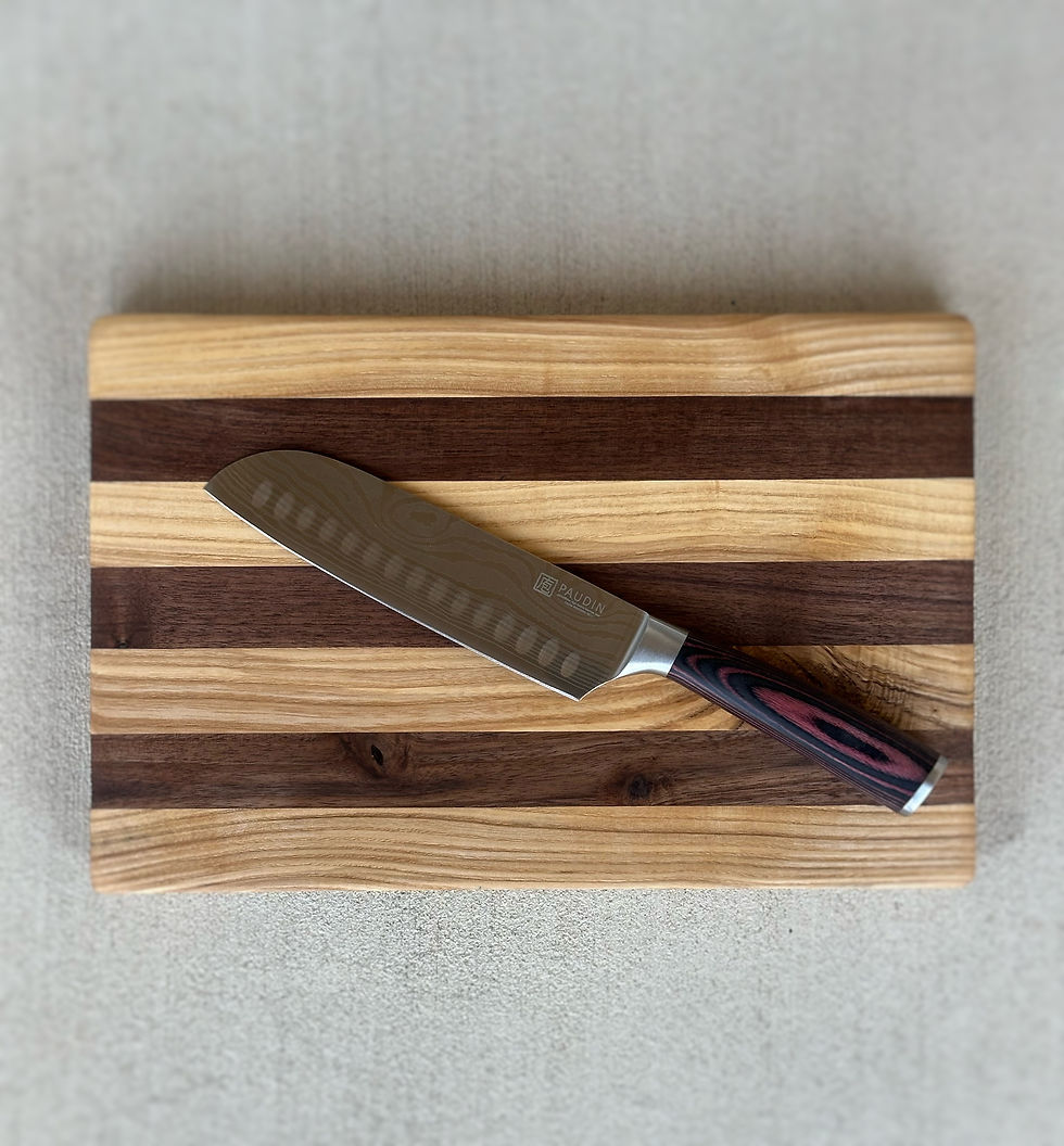 Ash & Walnut Cutting Board LG | Rendition Woodworks