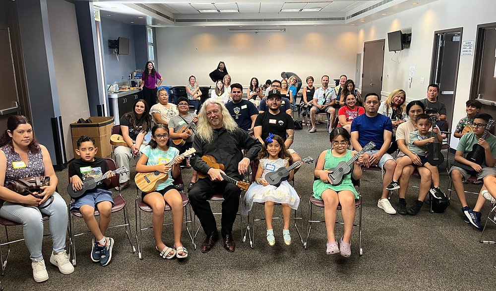 Ukulele Lessons & Aircraft Touch Tour Bring Music and Fun to Children ...
