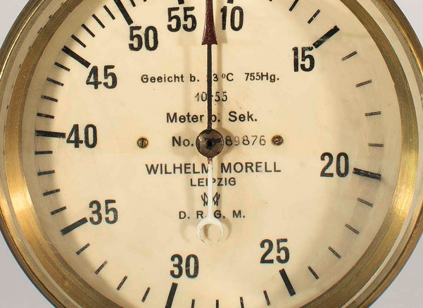 Wilhelm Morell windmesser on stand | The Aero Conservancy