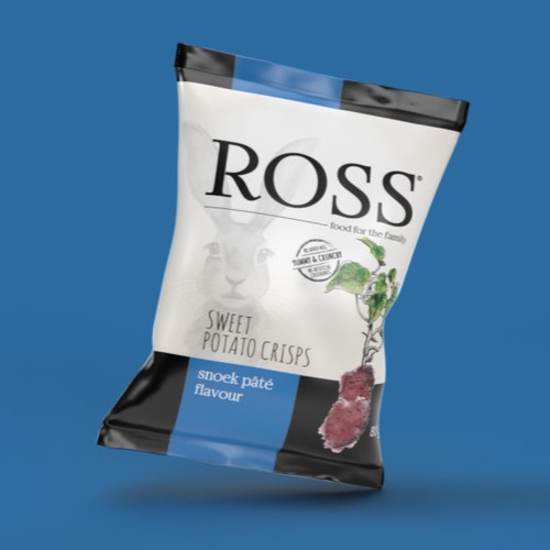 Snoek Pate flavoured sweet potato crisps | Ross Crisps