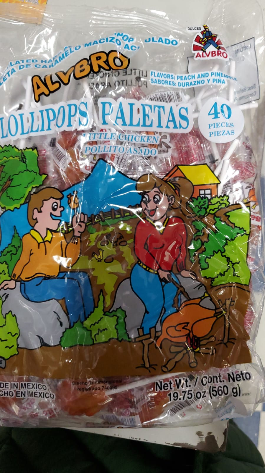 Paleta Alvbro Pollito Asado - Little Chicken Lollipops - 40 ct ...