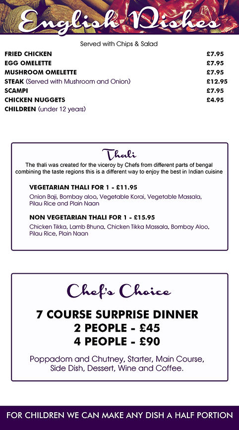 Menu | Hartlepool Spices