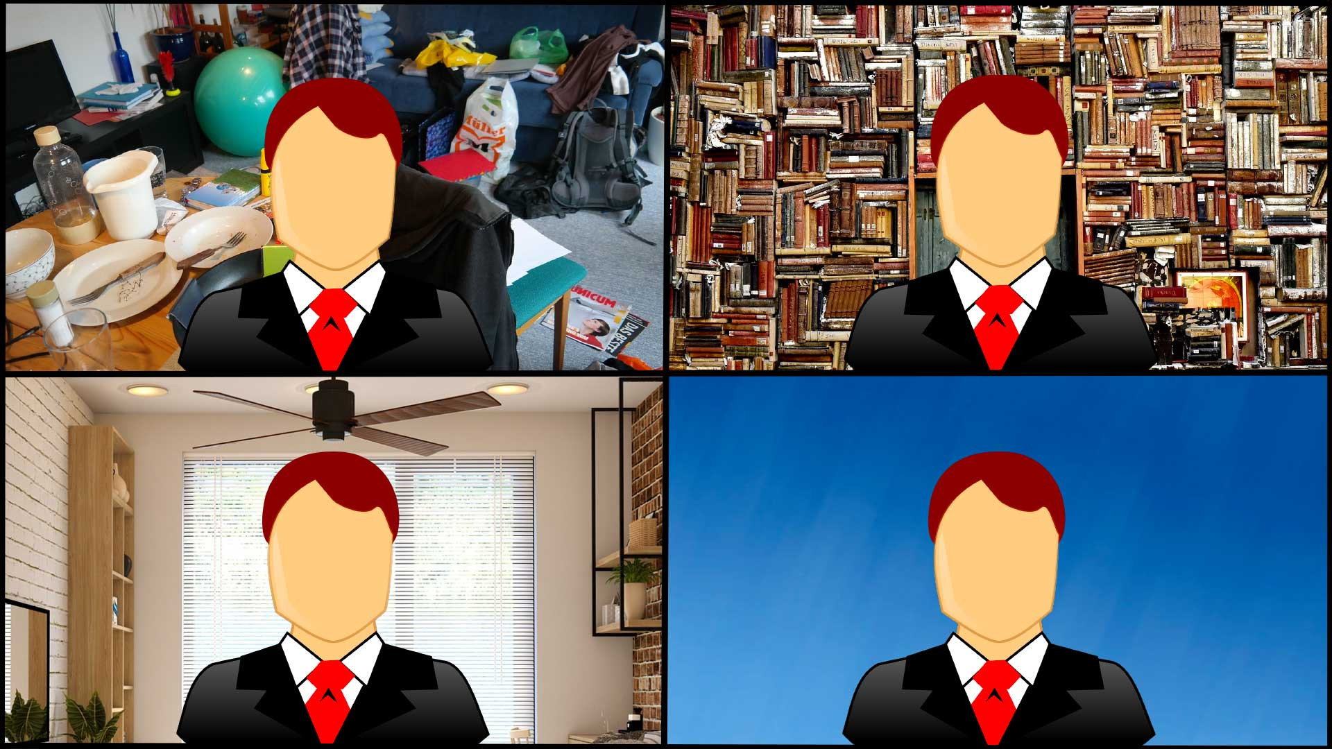 Virtual Video Meeting Tip: BACKGROUND