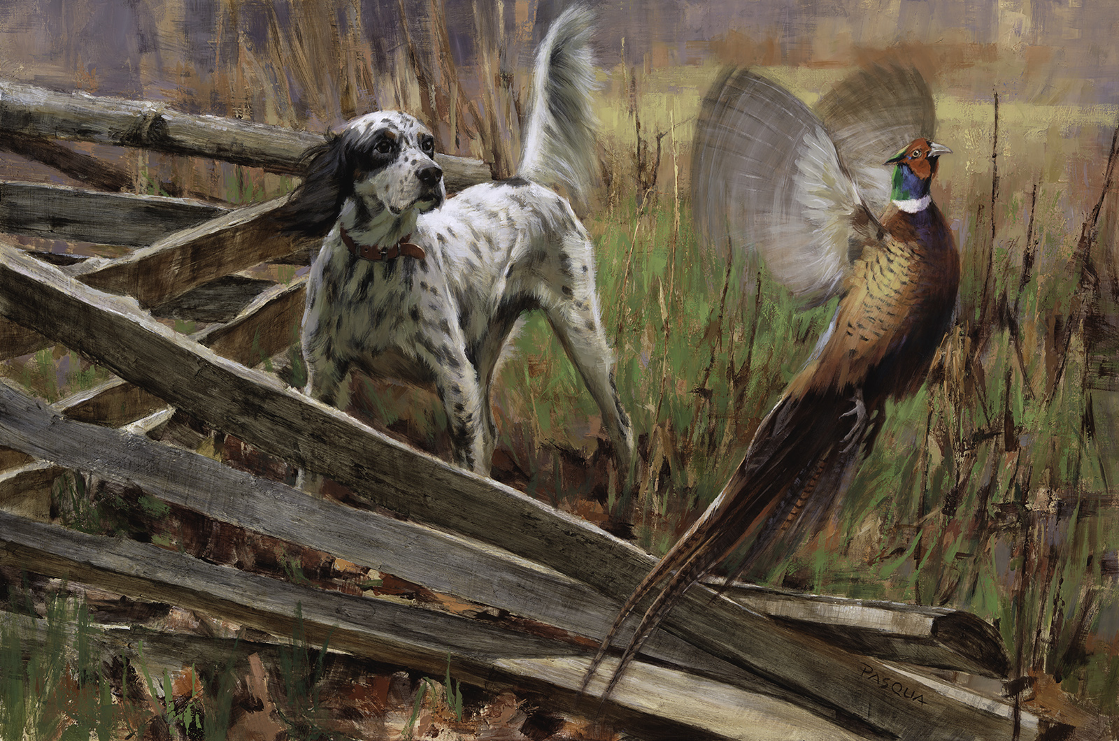 English Setter paintings by Lou Pasqua
