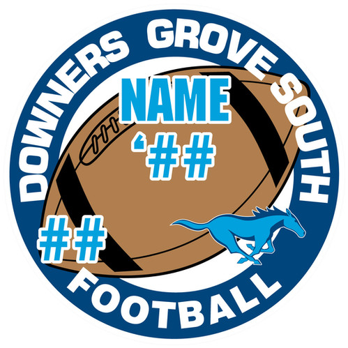 DGS Football Yard Sign | Just Peachy Prints