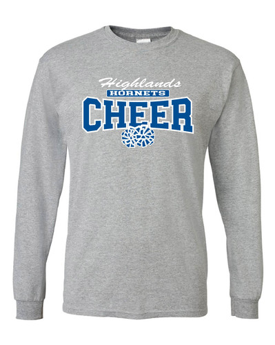 HMS Cheer long sleeve shirt | Just Peachy Prints