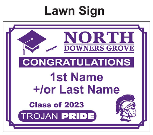 DGN Graduation Yard Sign | Just Peachy Prints