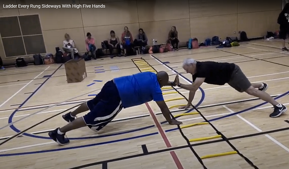 Ladder Every Rung Sideways With Hands and High Fives