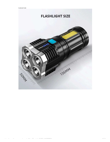 Waterproof Rechargeable Flashlight LED and USB | Jescuz