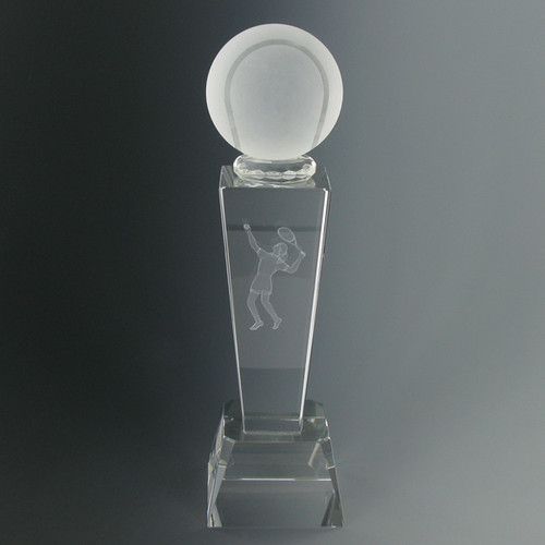 Crystal Tennis Ball Award | Clark Trophies