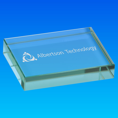 Jade Glass Paperweight | Clark Trophies