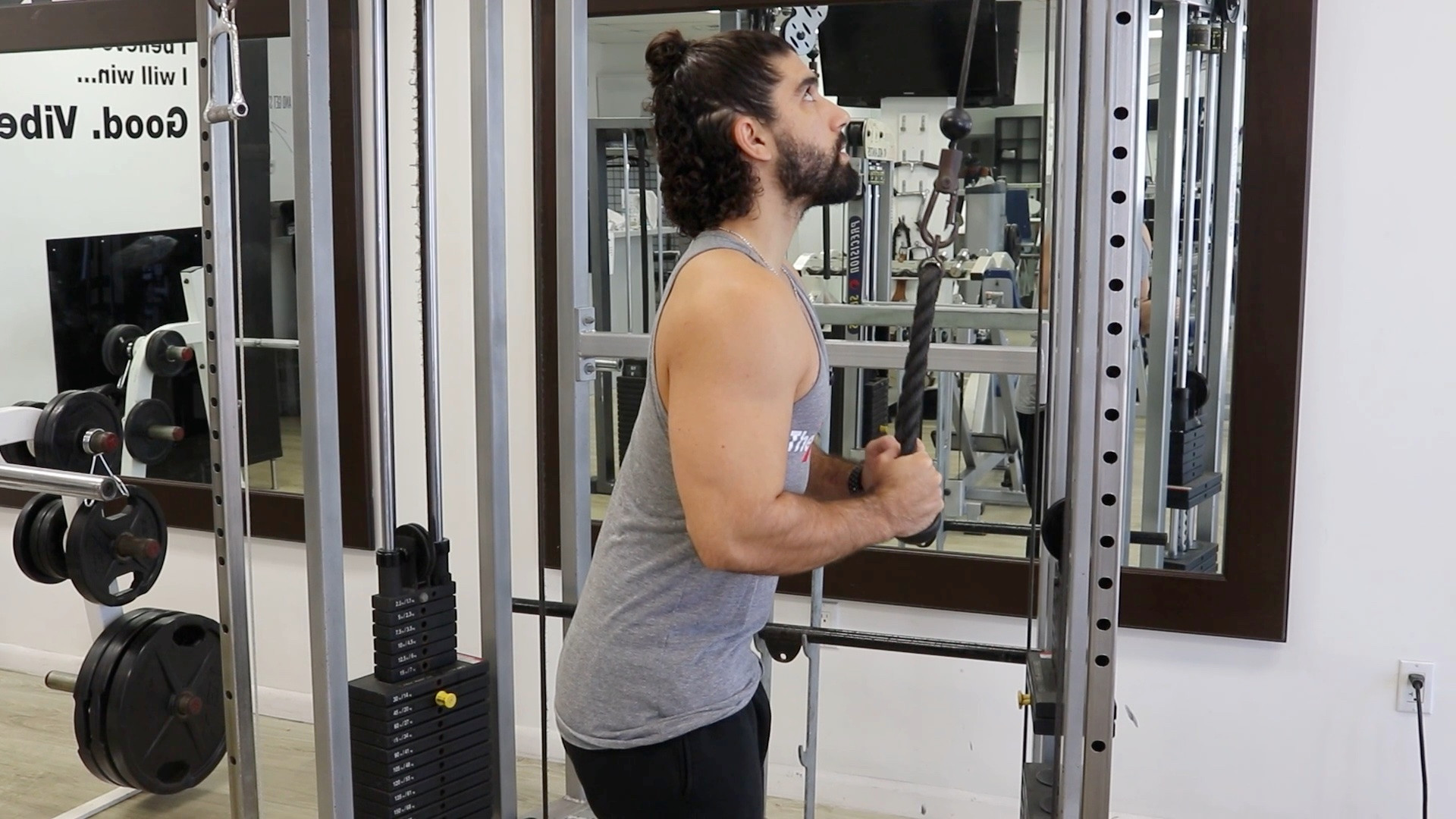 Cable Rope Tricep Extensions