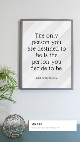Quote - Gray background | Budget Your Life
