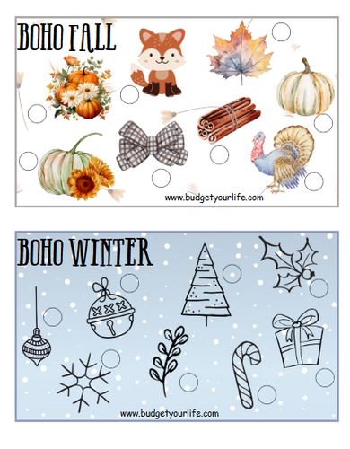 Boho Seasons - digital | Budget Your Life