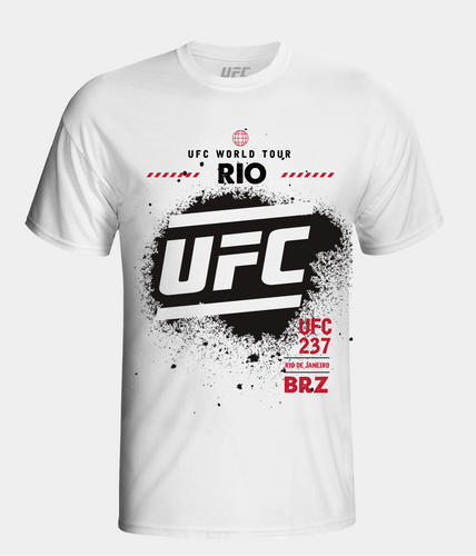 Camiseta UFC New BRZ Rio de Janeiro Branca | UFC Store Brasil