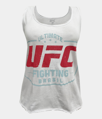 Regata LIGHT Ultimate UFC Feminina Branca | UFC Store Brasil