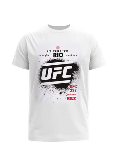 Camiseta UFC New BRZ Rio de Janeiro Branca | UFC Store Brasil