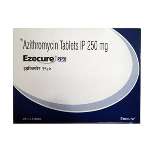 Azithromycin 250mg (Ezecure) - 120 tablets | Medinets
