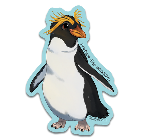 Macaroni Penguin Sticker | Cappy Trails