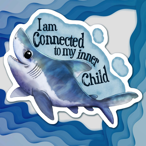 Porbeagle Shark Affirmation Sticker | Cappy Trails