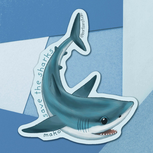Mako Shark Sticker | Cappy Trails