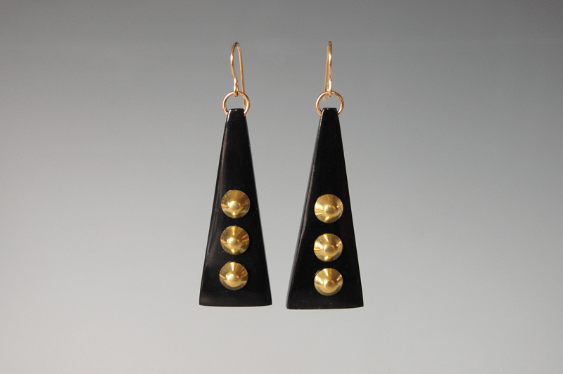 Buffalo Horn Earrings | Kevin Pourier | Native American Jewelry