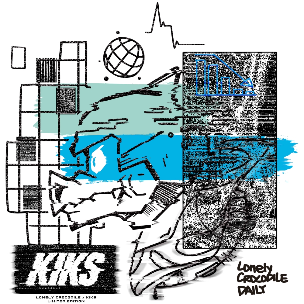 KIKS APPL 攜手人氣插畫家 Lonely Crocodile 寂寞鱷魚，推出跨界聯乘合作