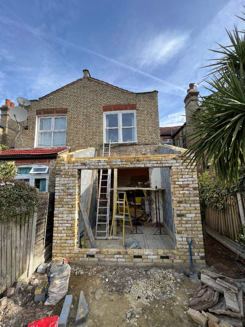 Bounds Green N11 rear house extension builders design and build by Lccl ...