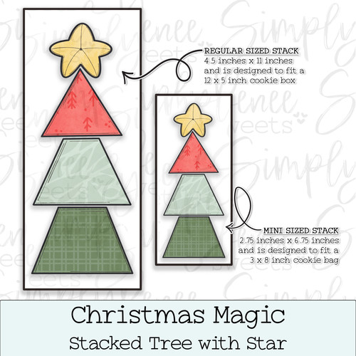 Stacked Tree with Star STL | Simply Renee Sweets