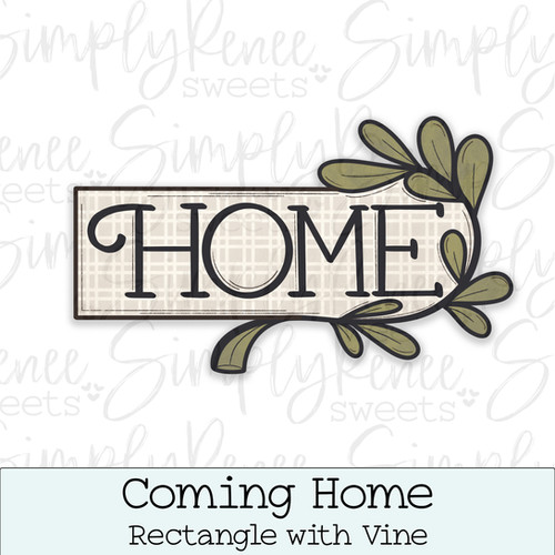 Rectangle with Vine STL | Simply Renee Sweets