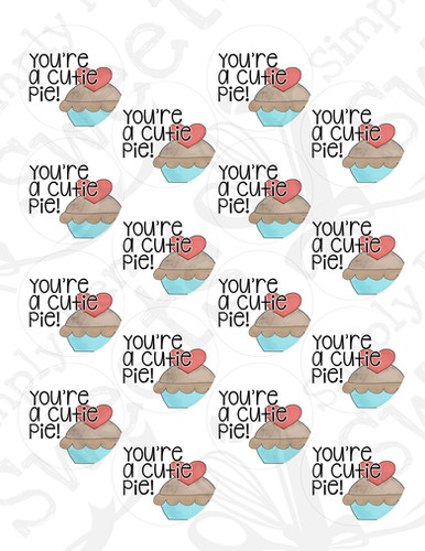 You're A Cutie Pie Tag Printable | Simply Renee Sweets