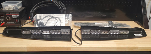 Whelen Inner Edge Interior Lightbar- I17UF8 - Ford F250/350 (Red/White) | Lightbar Salvage