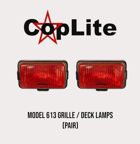 Pair of Coplite Model 613 Grille/Deck Warning Lights (Red) | Lightbar ...