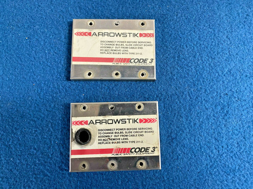 Set of (2) Code 3 PSE Arrowstik-Traffic Advisor End Cap (Left & Right ...
