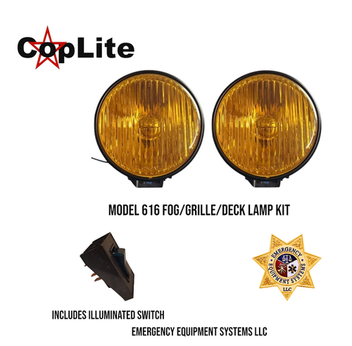 Coplite - Model 616 Fog /Grille / Deck Lamp Kit w/ Switch (Amber ...