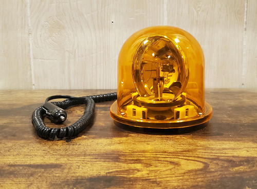 Signal-Stat Model 333A Teardrop Beacon Light (Amber) | Lightbar Salvage