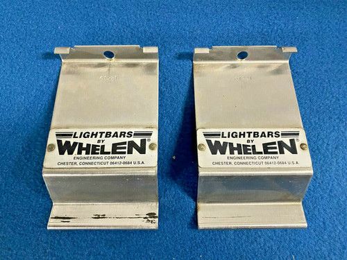 Set of (2) Whelen Lightbar Gutter Mount Brackets # 61221 | Lightbar Salvage