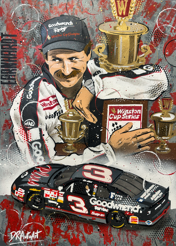 Dale Earnhardt champ - Graffiti Painting | drautoart