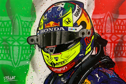 Sergio Perez, Red Bull - Graffiti Painting | drautoart