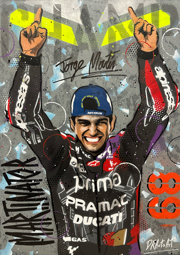 Jorge Martin 2024 Champ! - Graffiti Painting | drautoart
