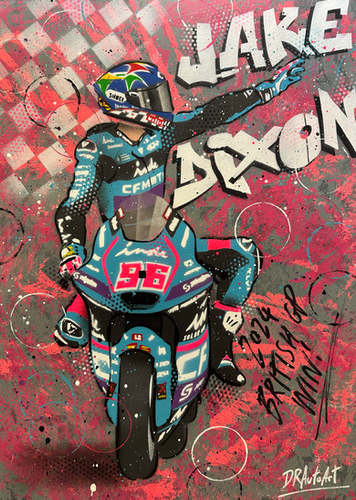 Jake Dixon, 2024, Moto2 - Graffiti Painting | drautoart