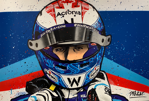 Nicholas Latifi, Williams 2022 - Graffiti Painting | drautoart