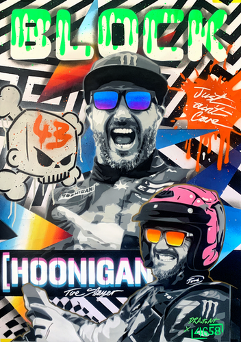 KB43VER - One off A1 sized graffiti painting | drautoart