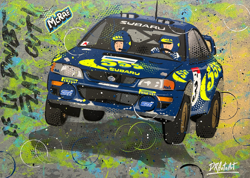 Colin McRae, WRC - Graffiti Painting | drautoart