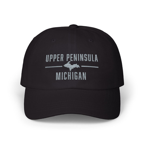 Upper Peninsula Michigan Embroidered Low Profile Classic Cotton Hat ...