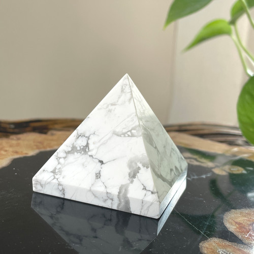 Howlite Pyramid | Crystal Waters