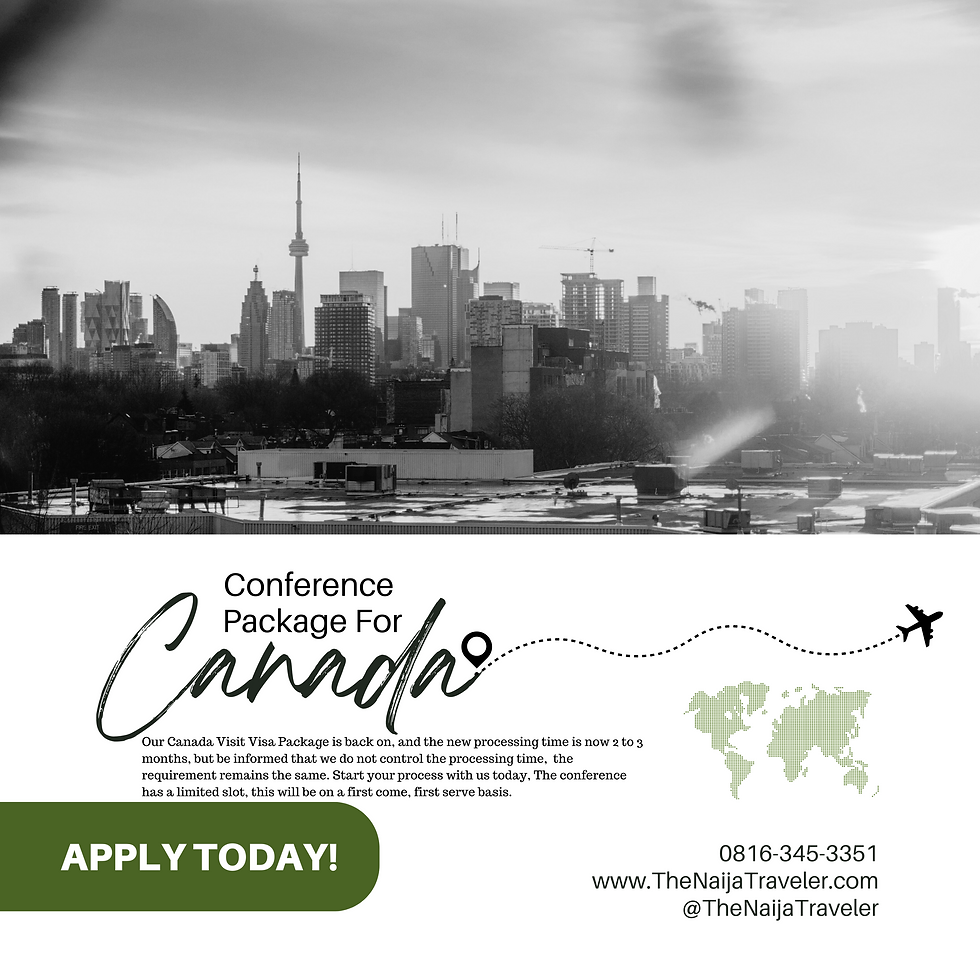 Canada Conference Package The Naija Traveler Canada Conference Package The Naija Traveler